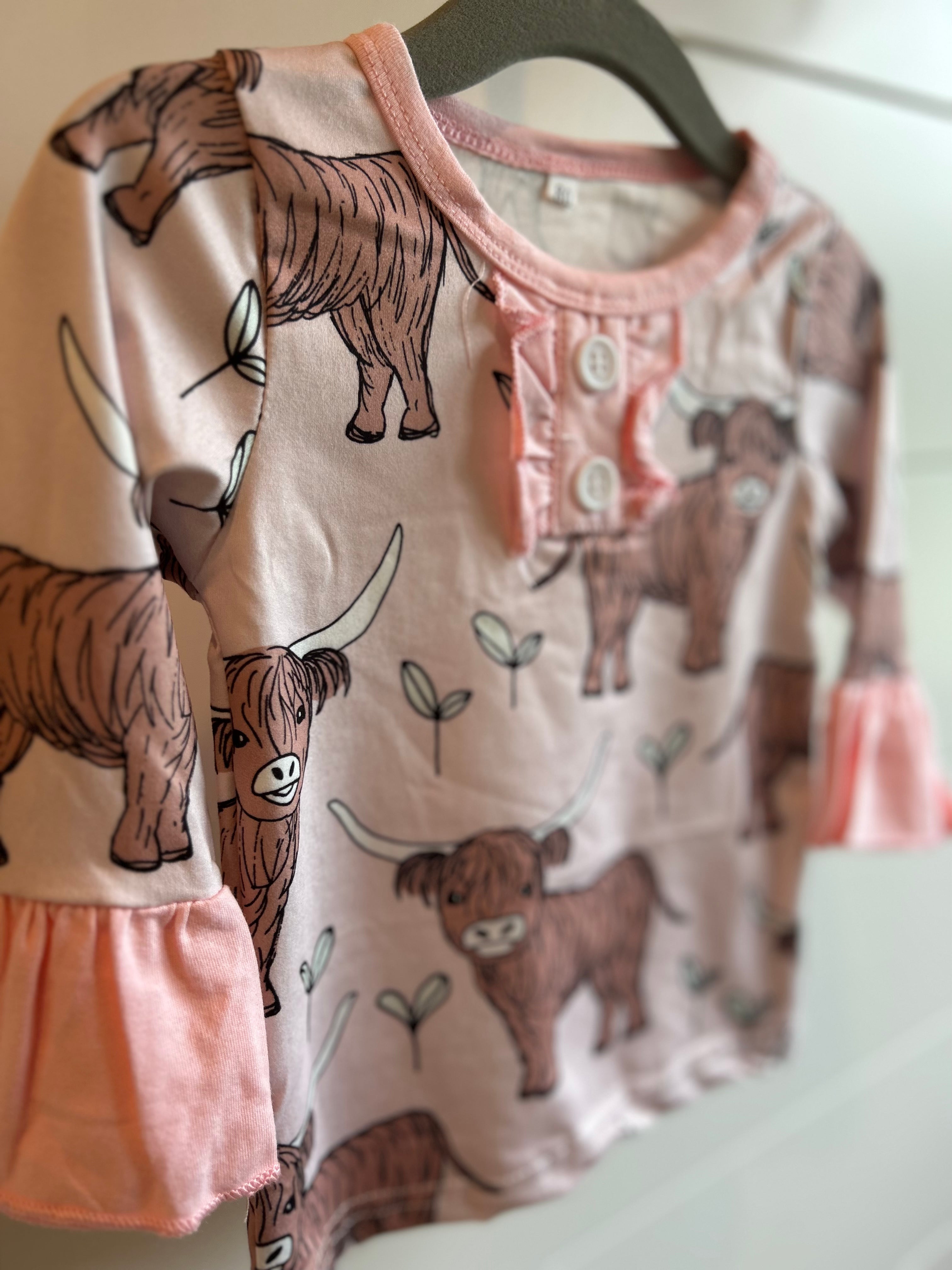 Highland Hugs Pink Bamboo 2-Piece Set – Patched Cow Collective