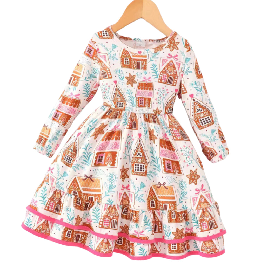 Lets Build A Gingerbread House Dress – Patched Cow Collective